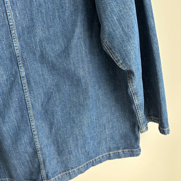 B SIDES | Jackets & Coats | Nwot B Sides Denim Hooded Travel Jacket In ...